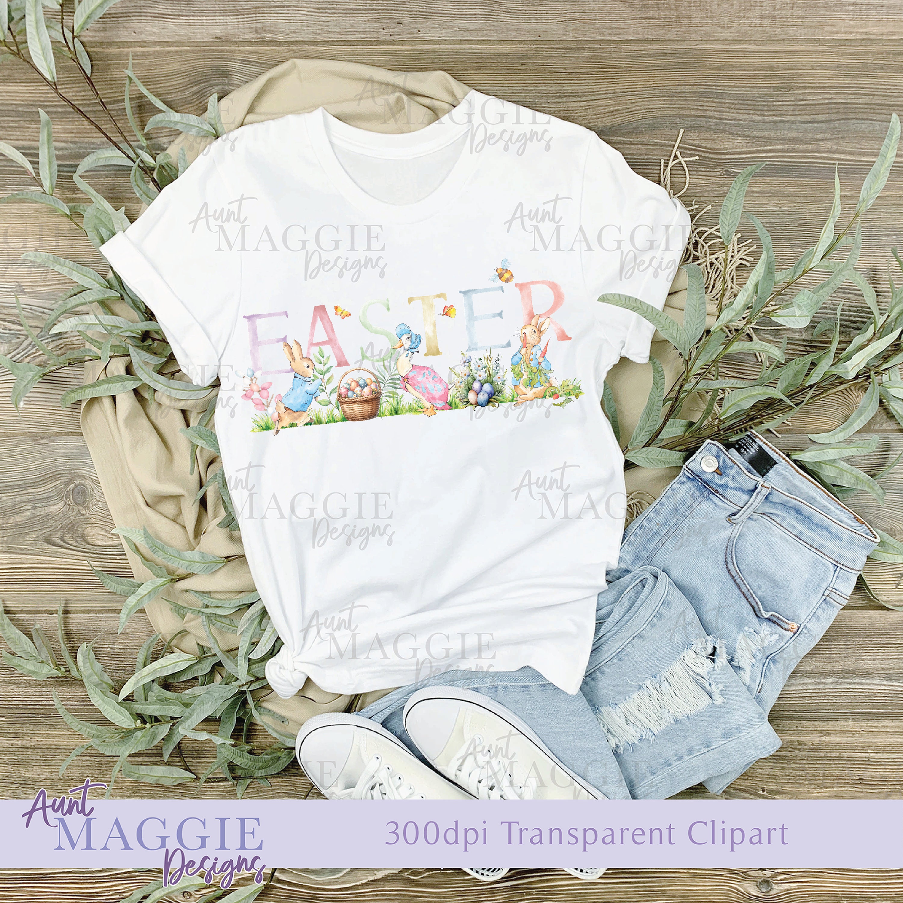 Peter Rabbit Easter PNG, Flopsy Bunny, 1st Easter Design (digital ...