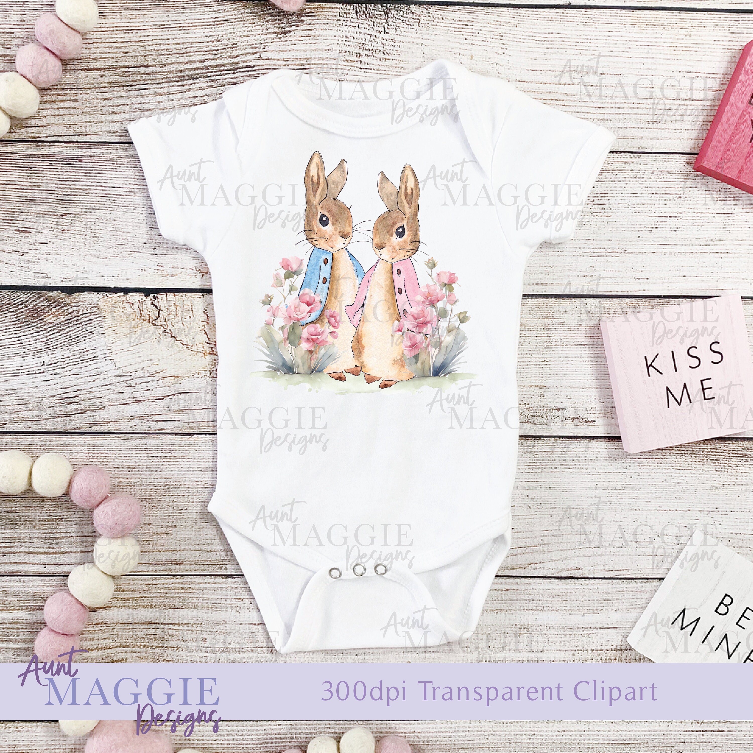 Flopsy Bunny, Peter Rabbit, Sublimation Clipart Design, Watercolor ...