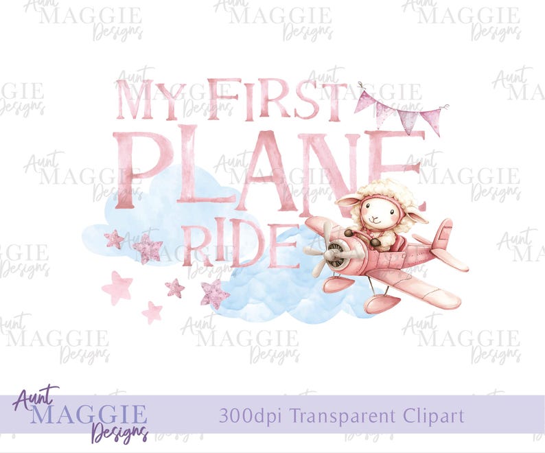 First Plane Ride Clipart, Baby Pilot PNG (digital Download) - Etsy