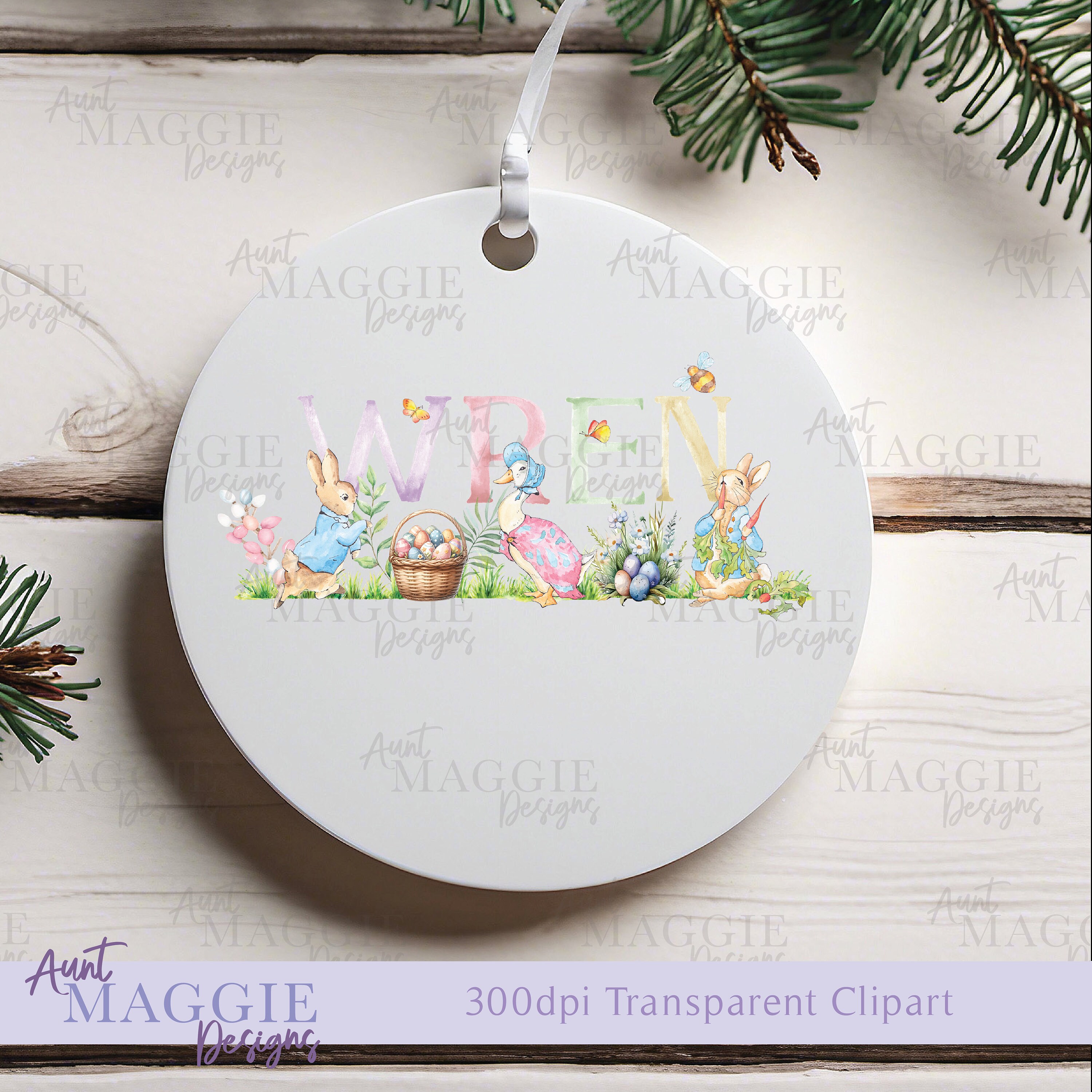 Wren Peter Rabbit Flopsy Bunny, First Easter 2024 Sublimation Design ...