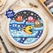 Pacman Winter Chase Cross Stitch Pattern, DIY Embroidery Pattern ...