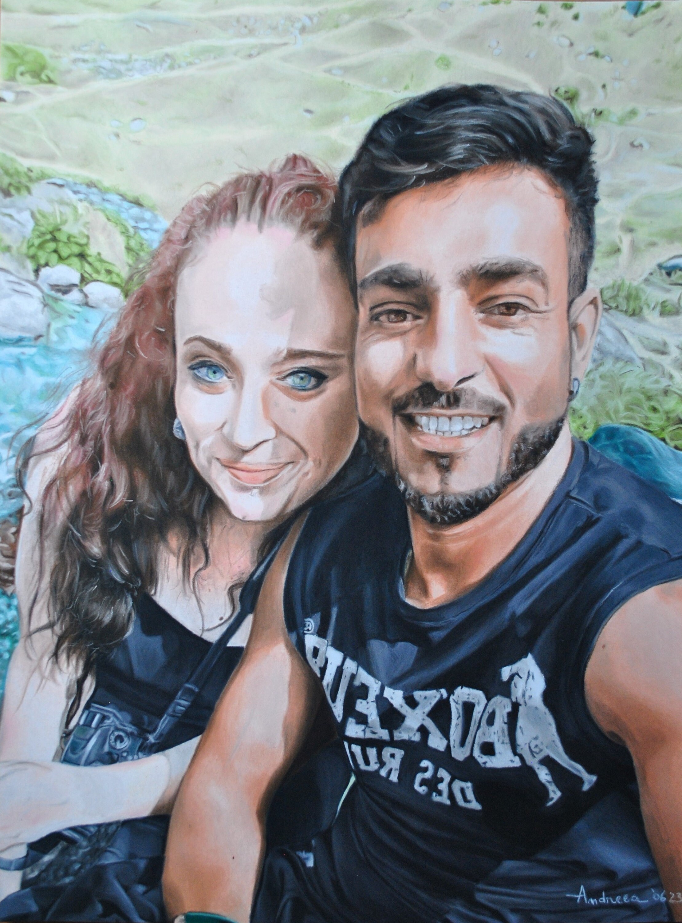 Custom Portrait Made With Pastel Pencils/dry Pastels on Paper - Etsy