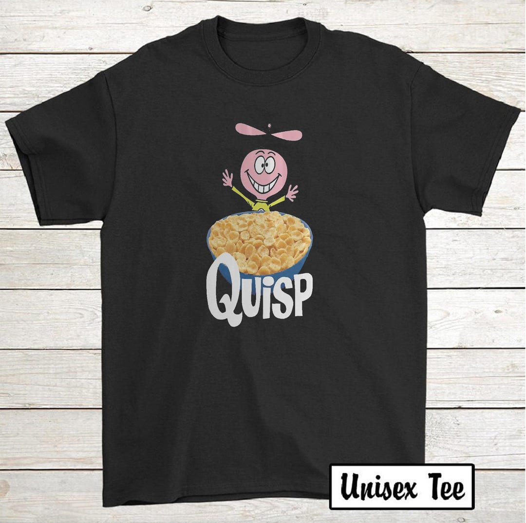 Cereal Quisp Quaker Box Back Vintage Space Watch Trivia Quazy, Shirt ...