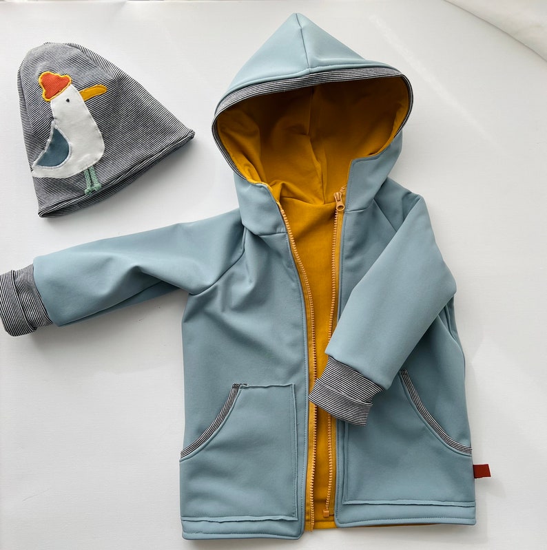 Softshell Jacket Baby & Children's Outdoor. Beautiful Animal Motif of a ...