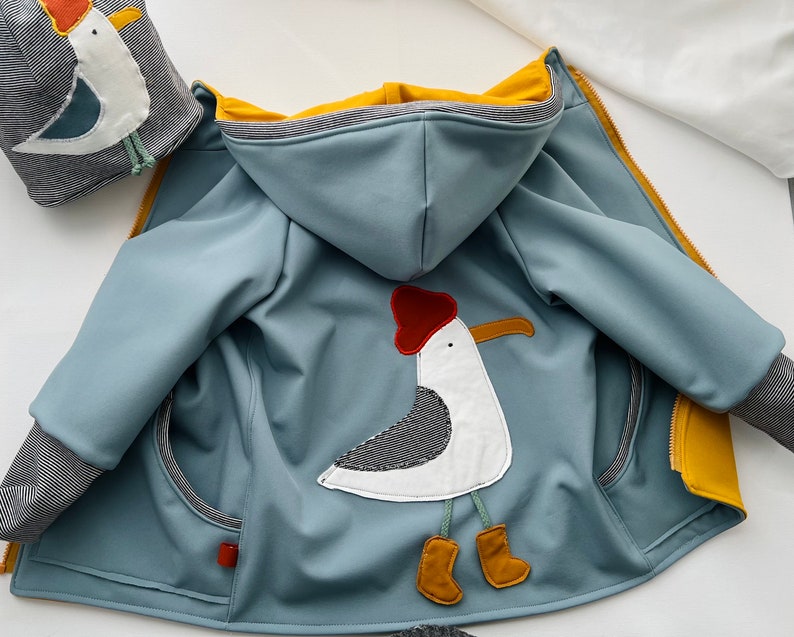 Softshell Jacket Baby & Children's Outdoor. Beautiful Animal Motif of a ...