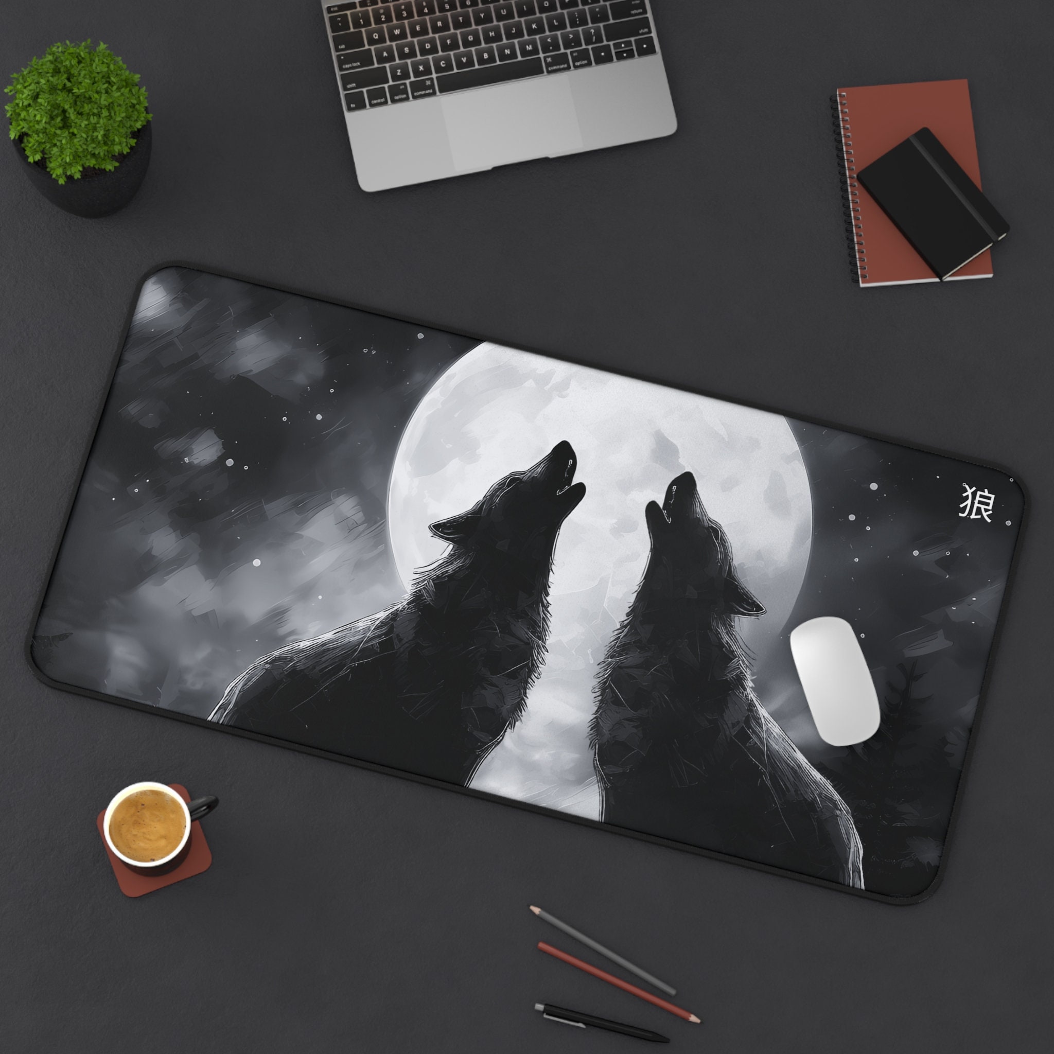 Wolf Desk Mat - Etsy
