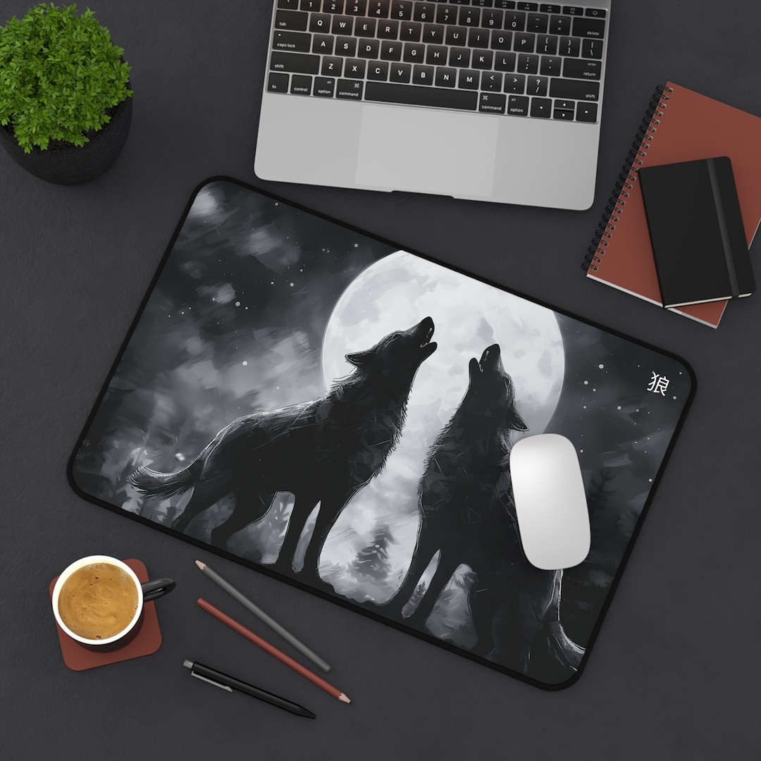 Wolf Desk Mat - Etsy