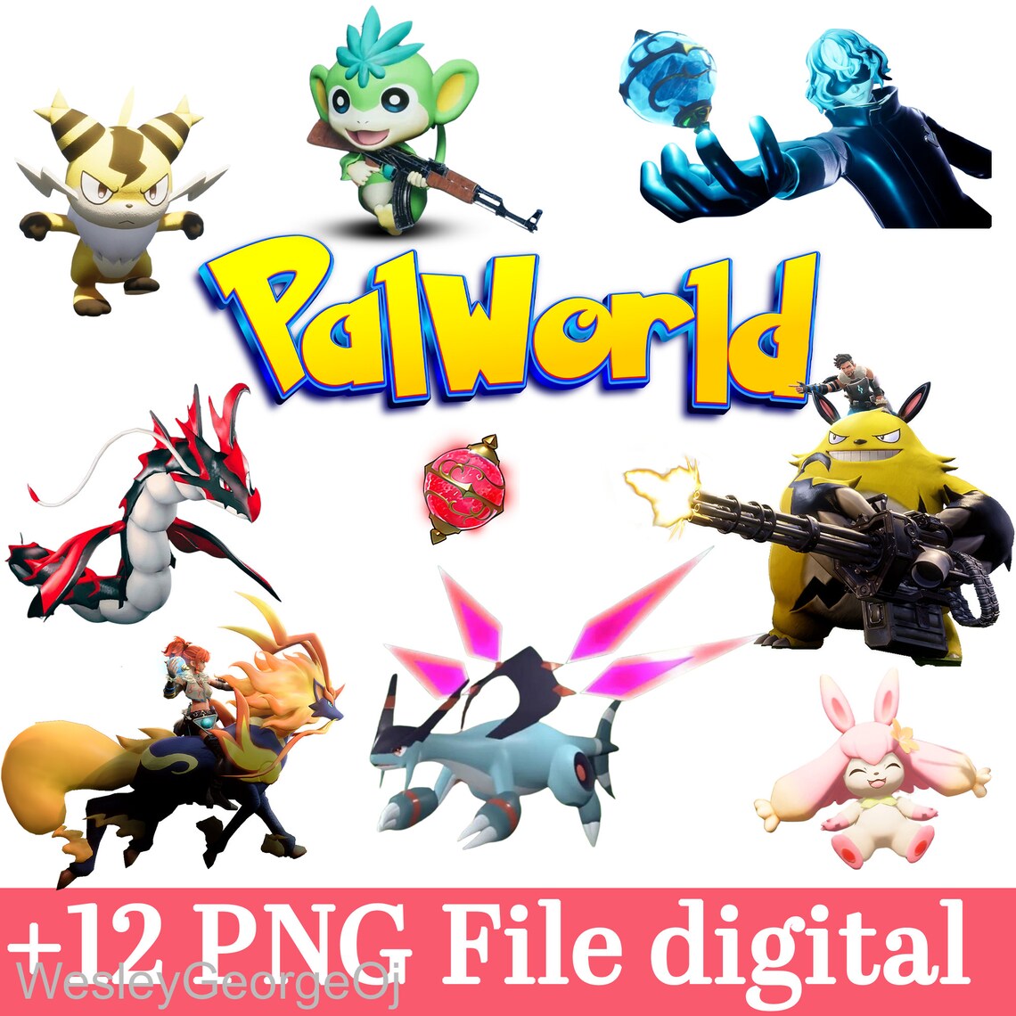 Palworld Png Download, Lamball Png Svg, Palworld Characters Png ...