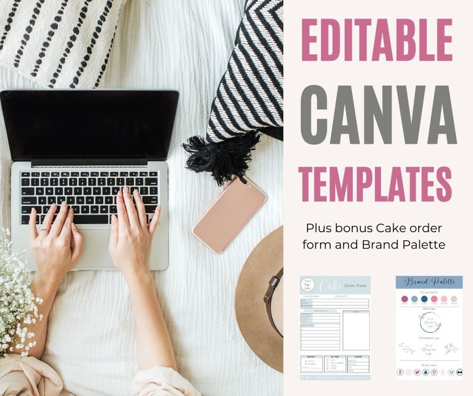 Square Cake Design Templates, SVG Cake Drawings, Canva Editable Cakes ...