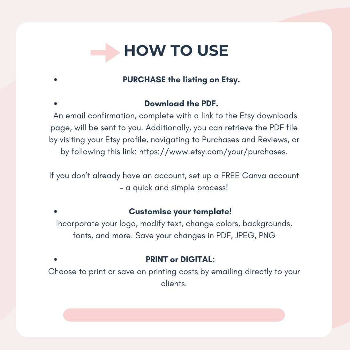 Wedding Client Price Guide Template, Cake Business Paperwork, Editable ...