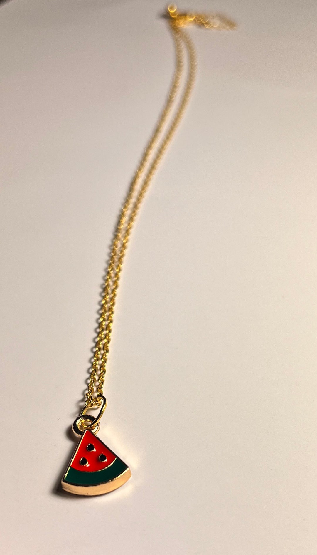 Batikh Necklace (solidarity Watermelon Necklace) - Etsy