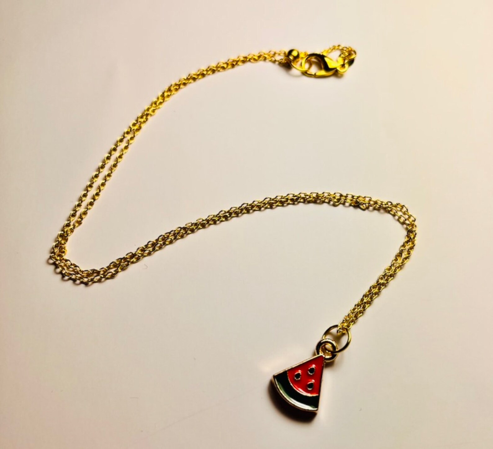 Batikh Necklace (solidarity Watermelon Necklace) - Etsy