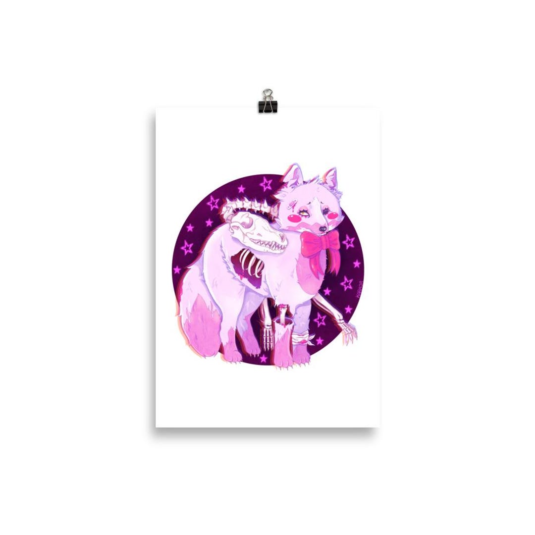 Mangled Funtime Fox A4 (21cm X 30cm) Art Print (five Nights at Freddy’s ...