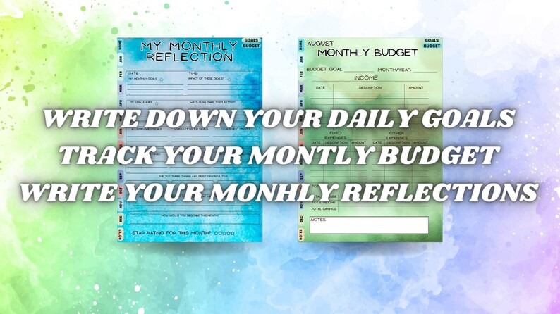 2024 Digital Planner Includes Budget Planner, Monthly Reflection, Goals ...