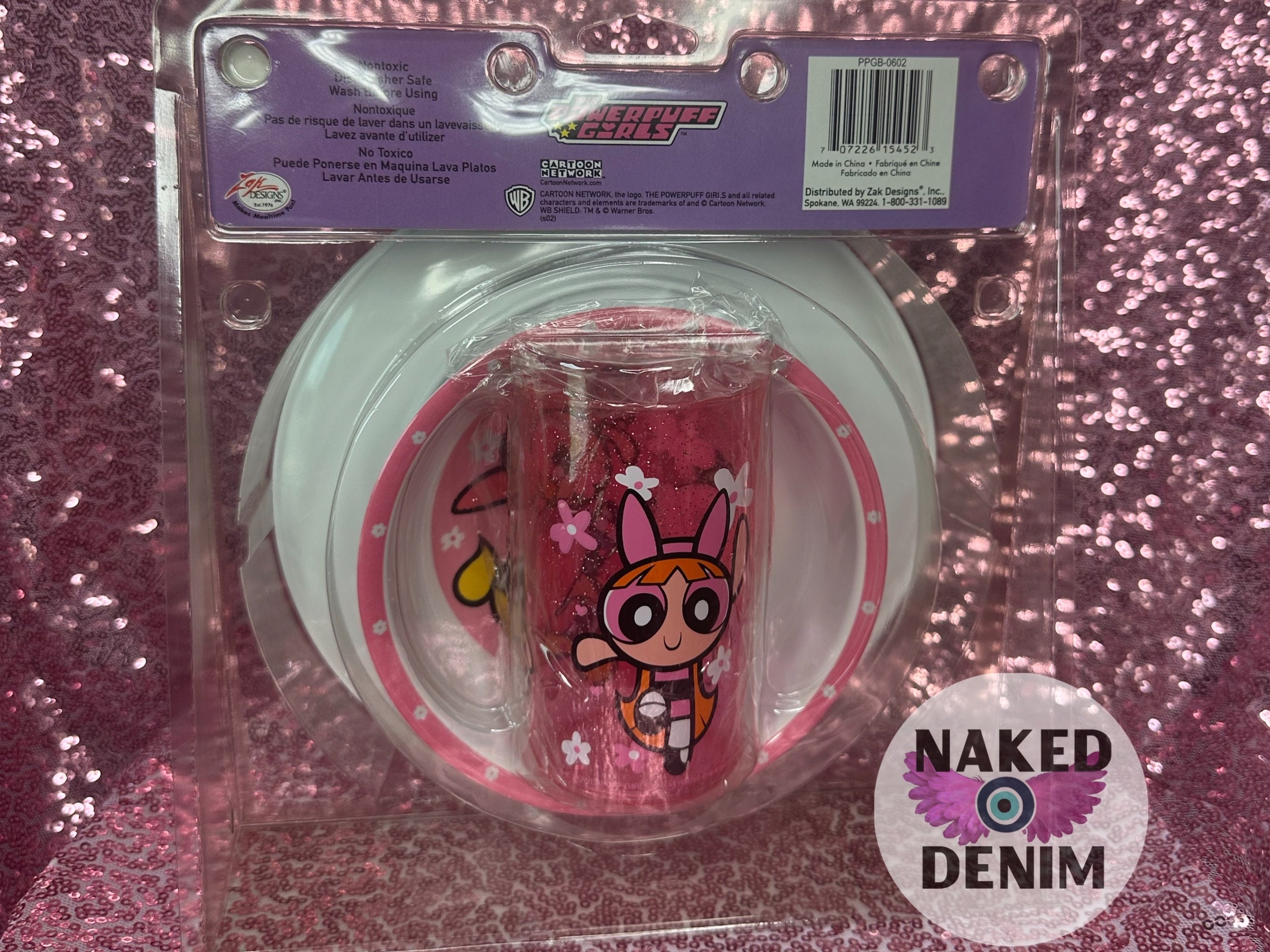 Y2k Powerpuff Girls Set of 3 Plate,cup,bowl Nwt,the Powerpuff Girls ...