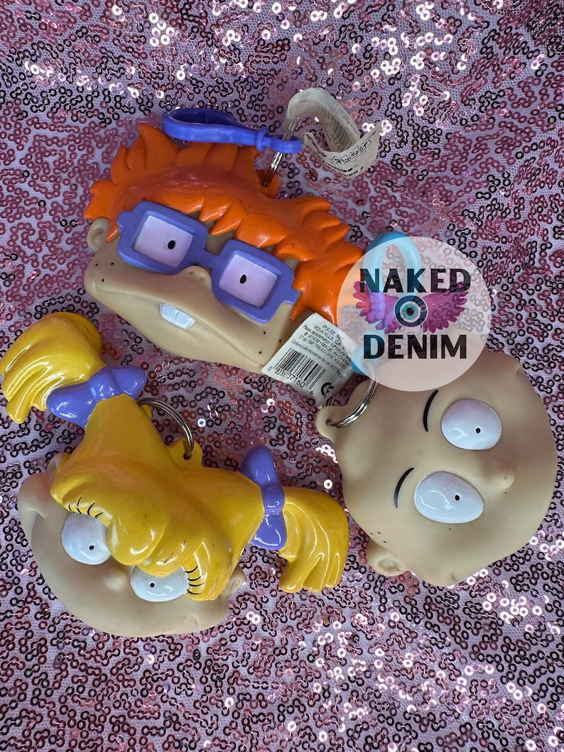 1997 Viacom Applause Rugrats Angelica,tommy Pickles,chucky Coin Purse ...