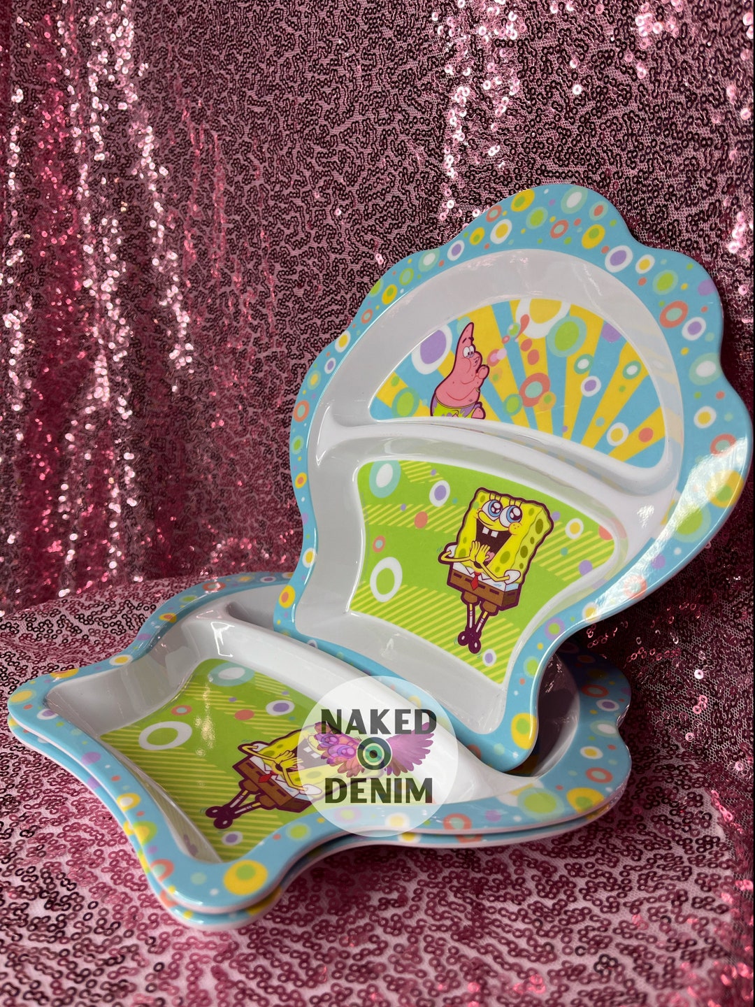 Spongebob Squarepants Zak Design Vintage Seashell Plate,nickelodeon - Etsy