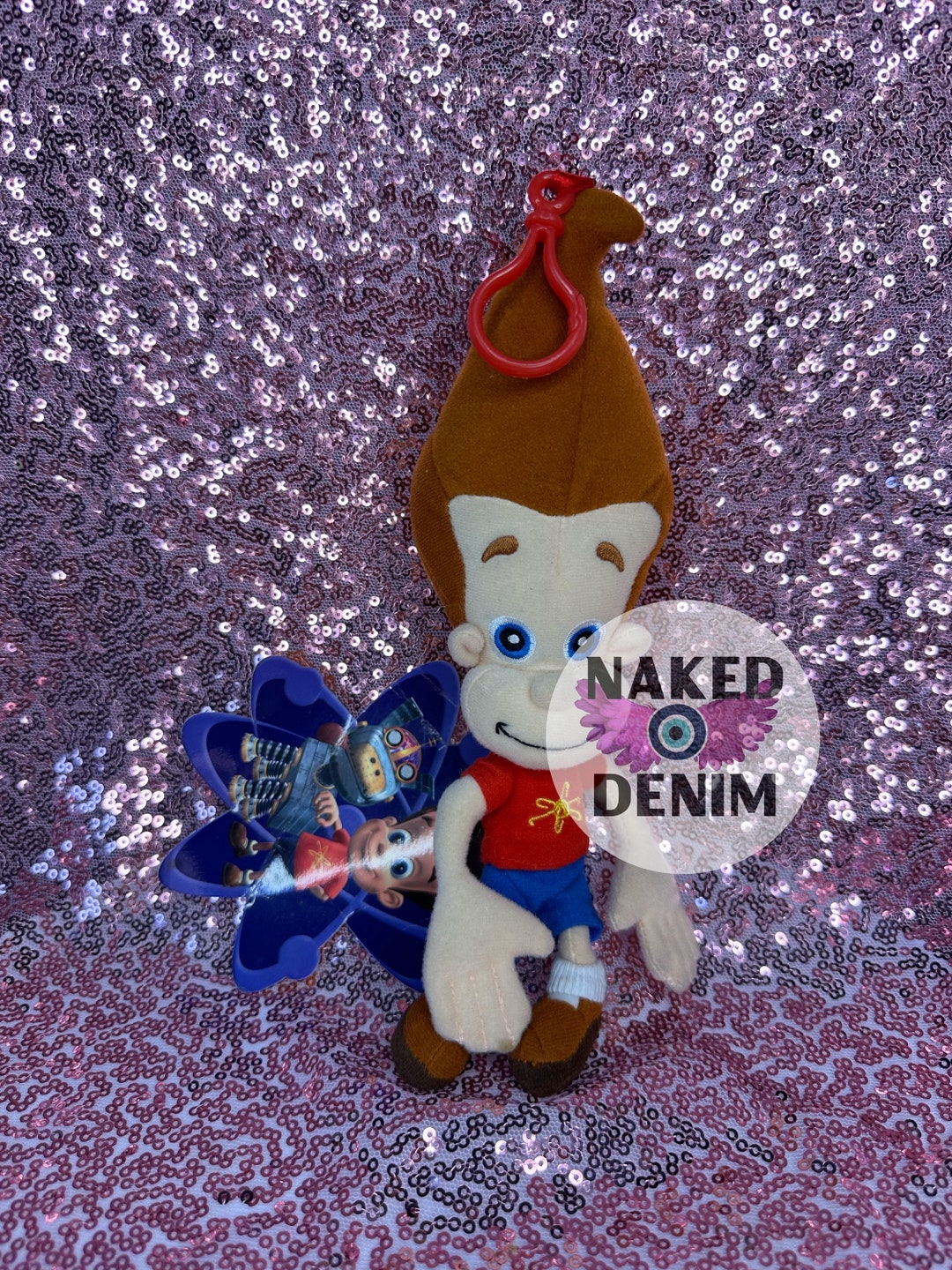 Jimmy Neutron Nickelodeon Plush Keychain Vintage New - Etsy