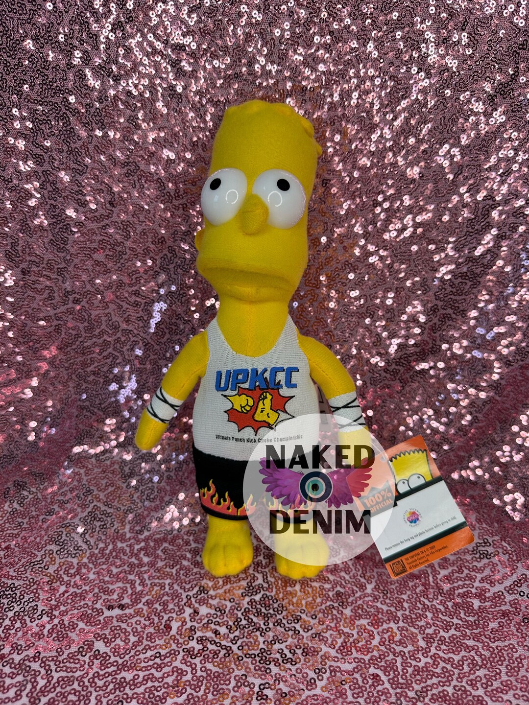 Bart Simpson UPKCC Ultimate Punch Kick Choke 15" Plush Soft Toy Stuffed ...