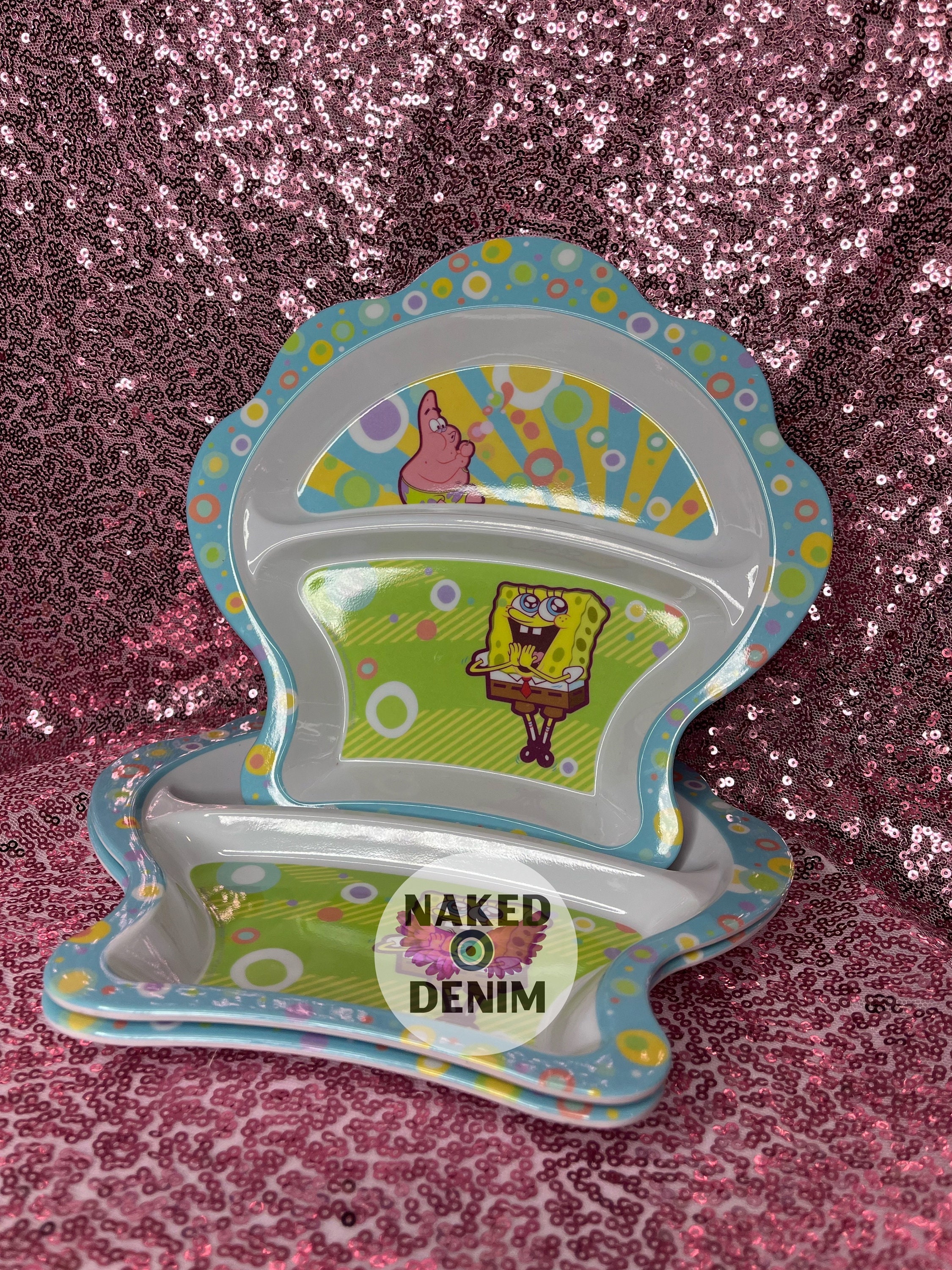 Spongebob Squarepants Zak Design Vintage Seashell Plate,nickelodeon - Etsy