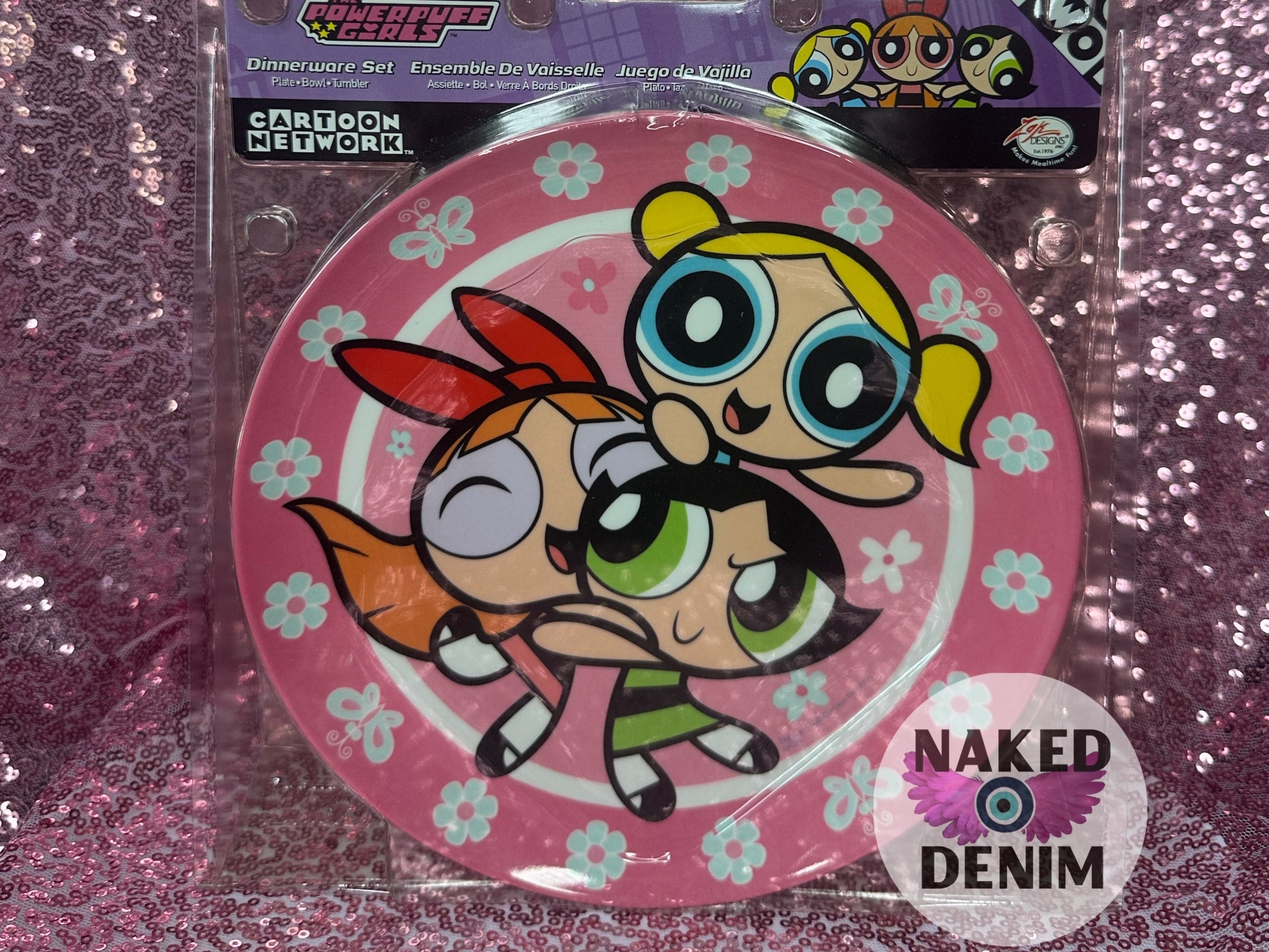 Y2k Powerpuff Girls Set of 3 Plate,cup,bowl Nwt,the Powerpuff Girls ...