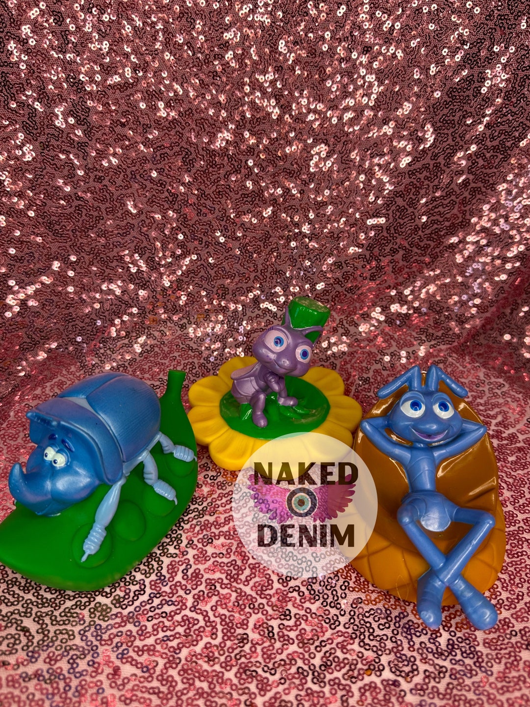 A Bugs Life Action Figure Water Toys Float Disney 1998 Set of 3 - Etsy