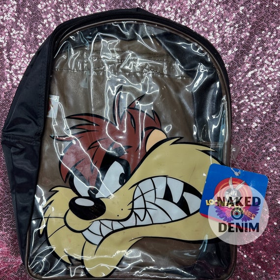 Vintage 1990s NWT taz looney tunes backpack rare - Gem