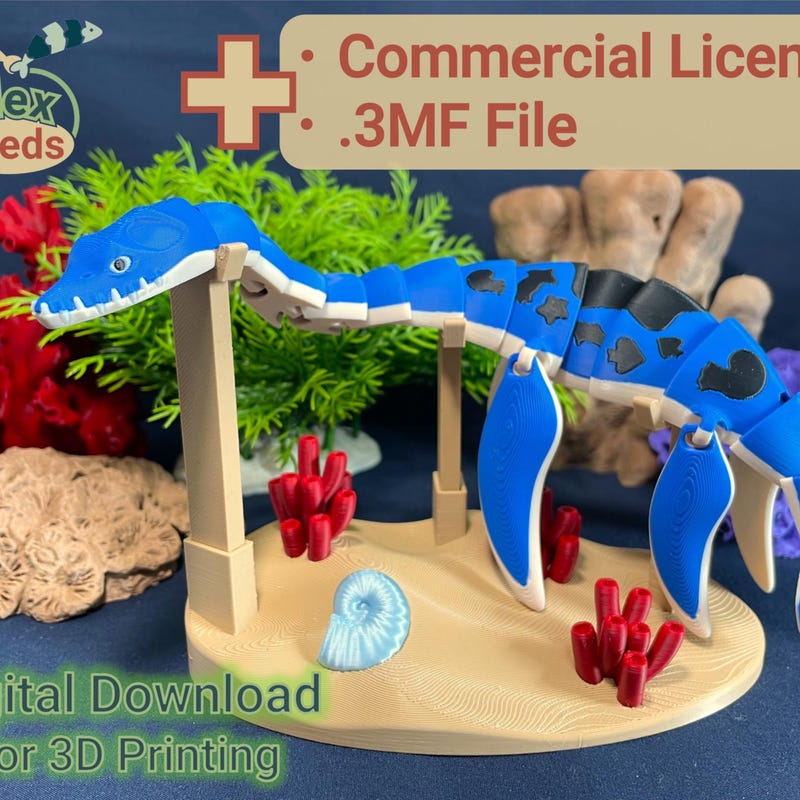 Dinosaur 3d Large - Etsy