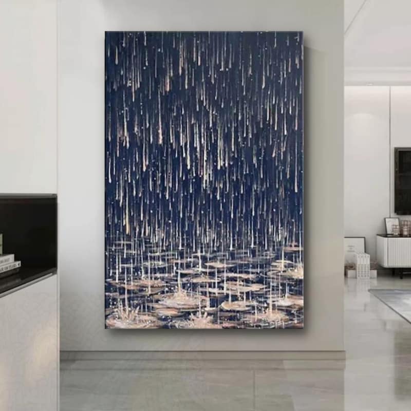 Raindrops Painting - Etsy