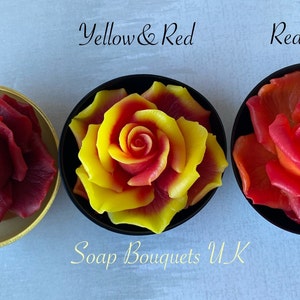 Soap Flowers, Rose-shaped Soap Gift Box, Real Rose Handmade Soap ...