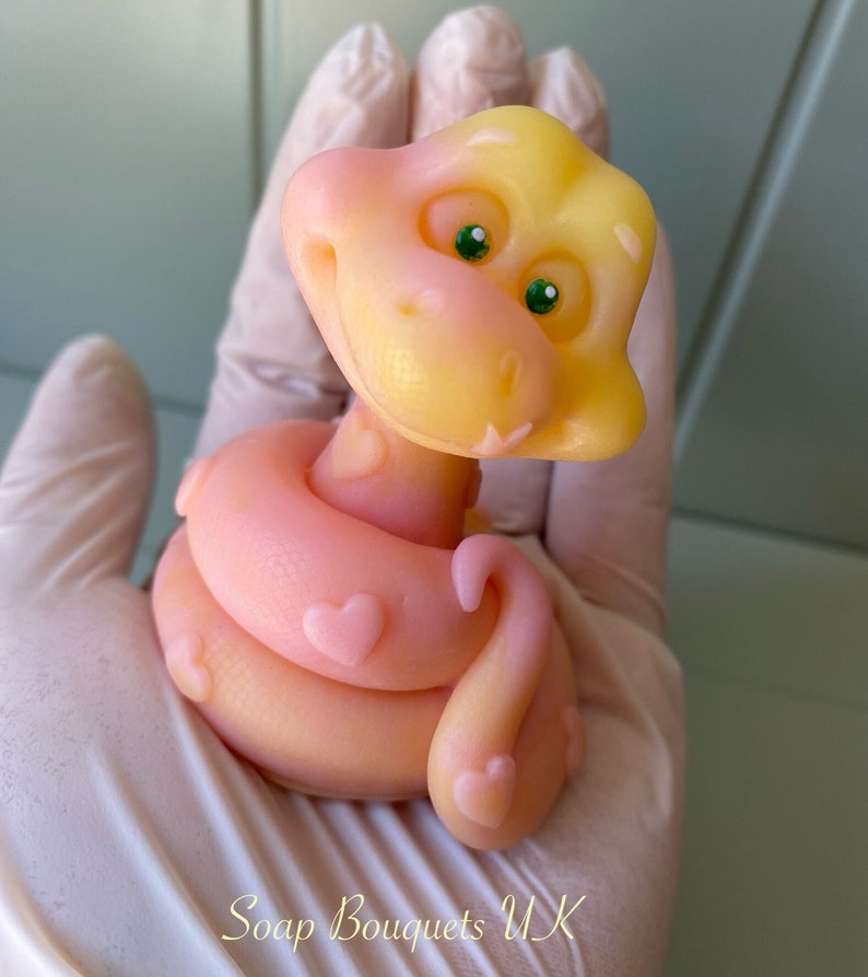 Cute Snake Handmade Soap: Unique Year of the Snake Christmas Gift Vegan ...