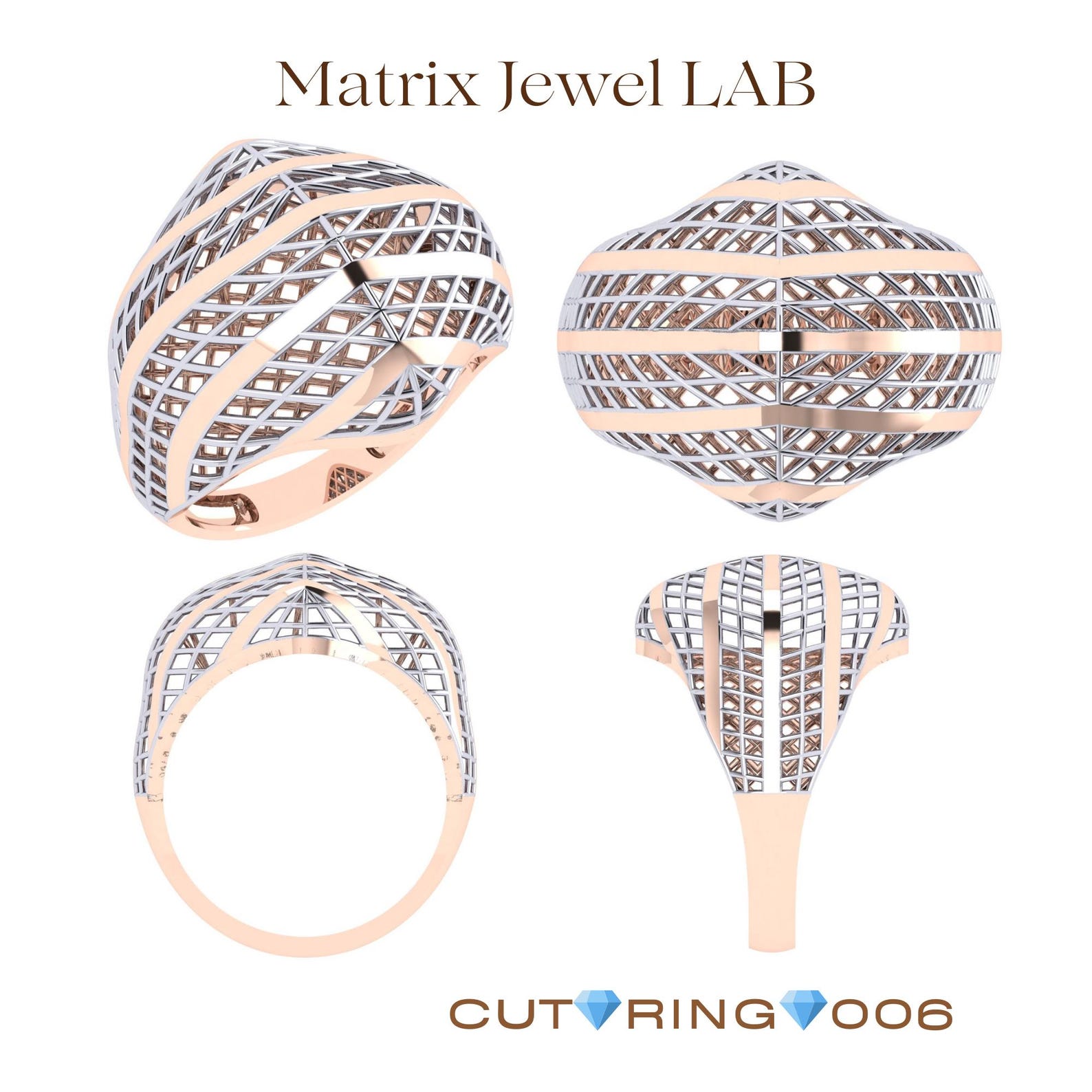 Luxury Filigree Cut Ring Bundle – 5x 3D STL/CAD Files | Instant ...