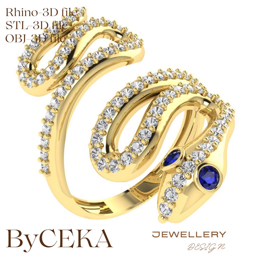 Wildlife Inspired Ring Designs Serpentine Elegance:snake Face Ring ...