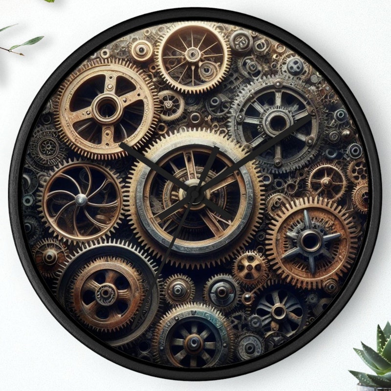 Steampunk Wall Clock - Etsy