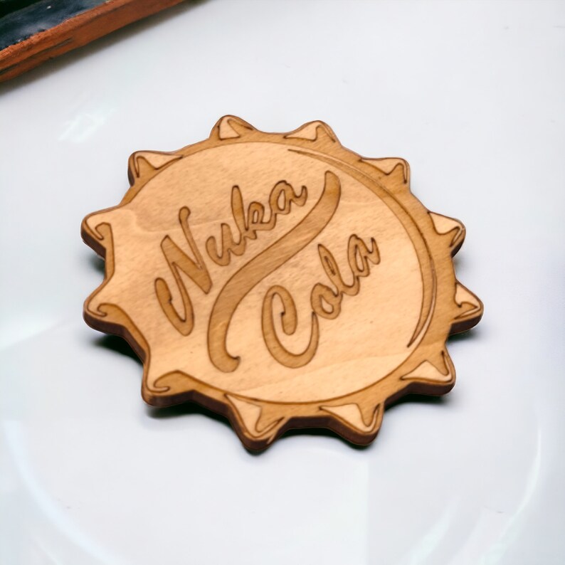 Nuka Cola Wooden Coaster Set of Fallout Coasters Handpainted Home Decor ...