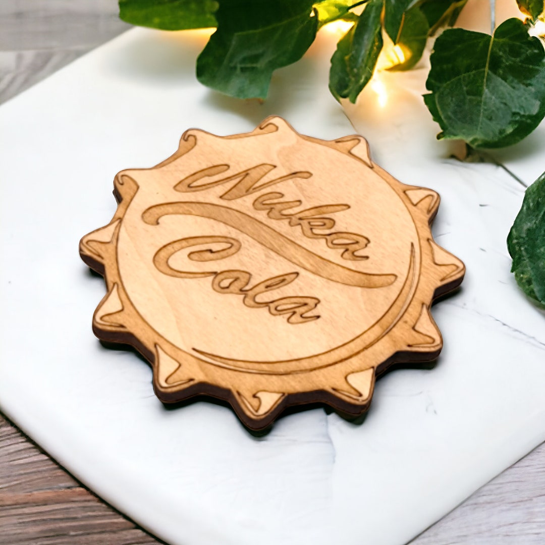 Nuka Cola Wooden Coaster Set of Fallout Coasters Handpainted Home Decor ...