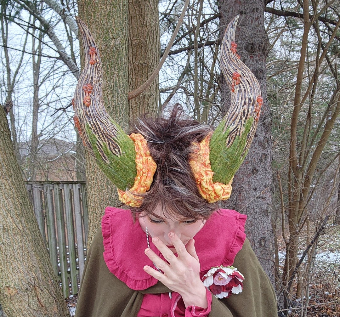 Summers Spores Horns made to Order Tiefling, LARP, High Fantasy ...