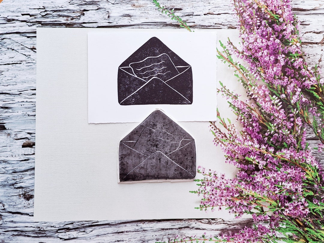 Handmade Stamp, Letter Envelope for Bullet Journal Scrapbooking ...