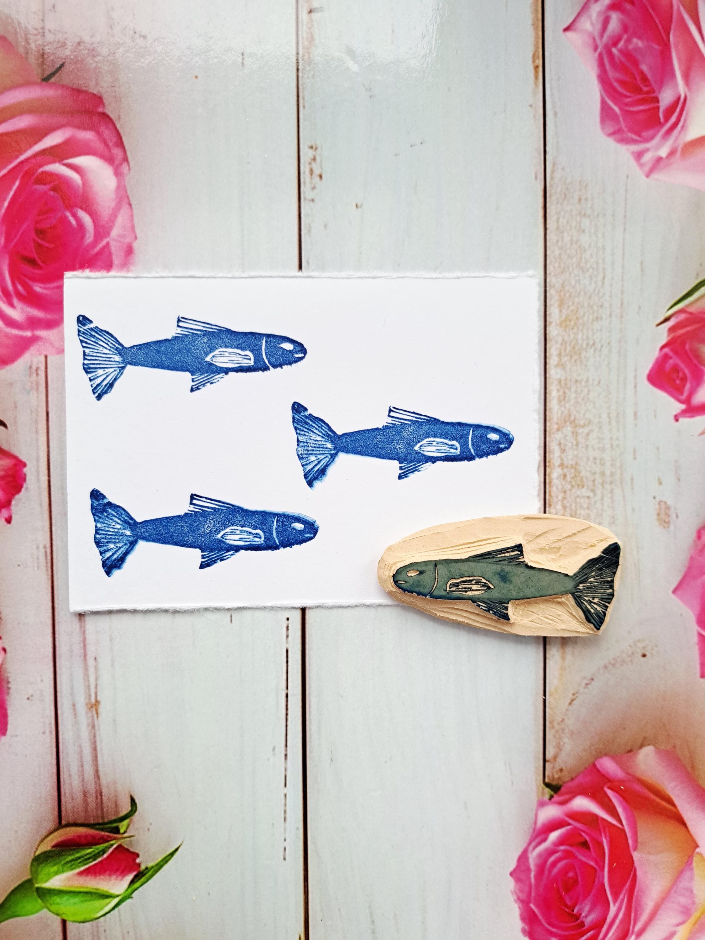 Sardine Stamp, Nautical Fish Art for Scrapbooking, Journaling ...