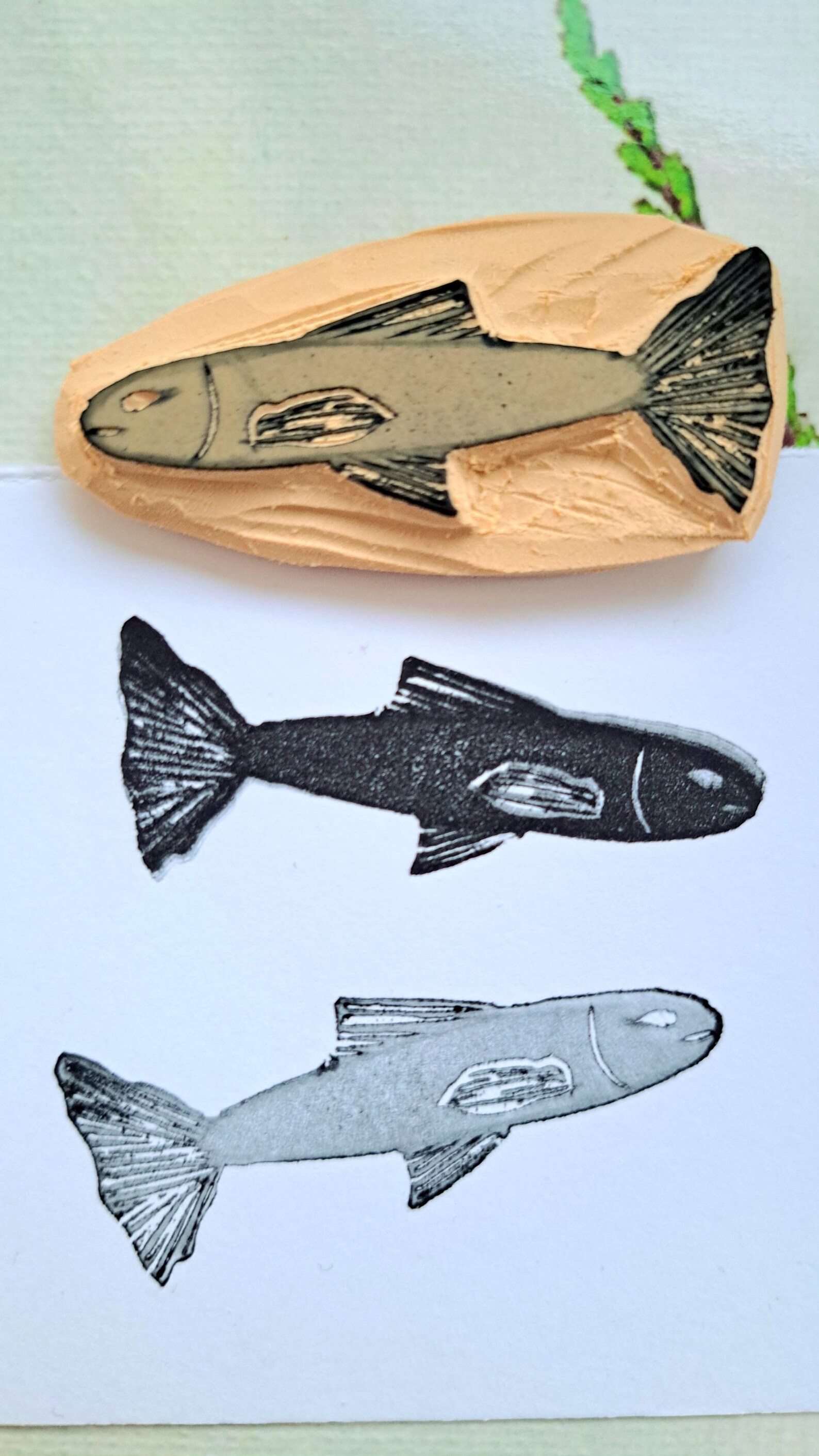 Sardine Stamp, Nautical Fish Art for Scrapbooking, Journaling ...