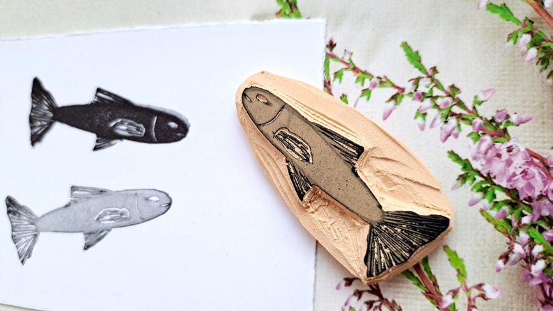 Sardine Stamp, Nautical Fish Art for Scrapbooking, Journaling ...