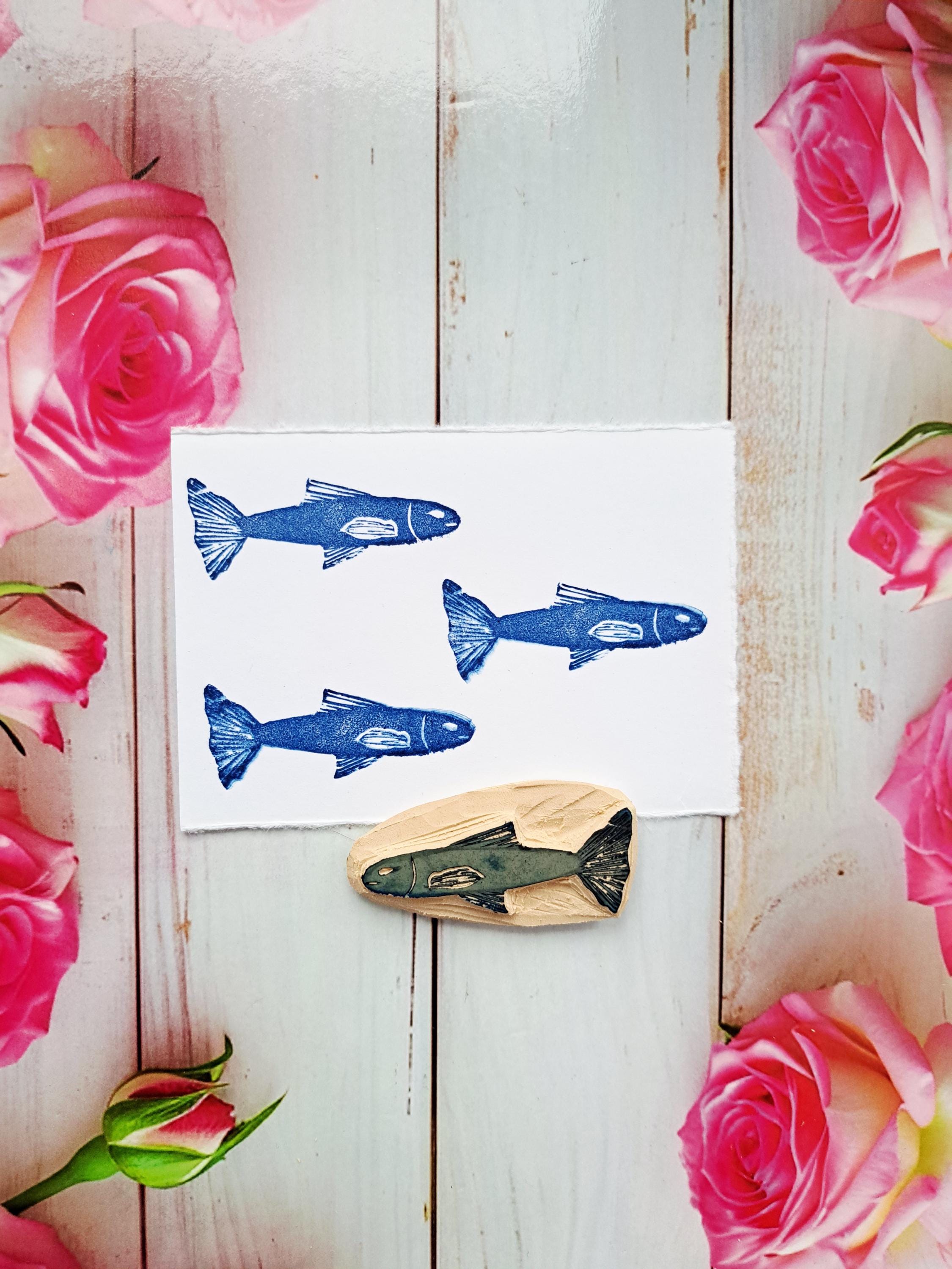 Sardine Stamp, Nautical Fish Art for Scrapbooking, Journaling ...