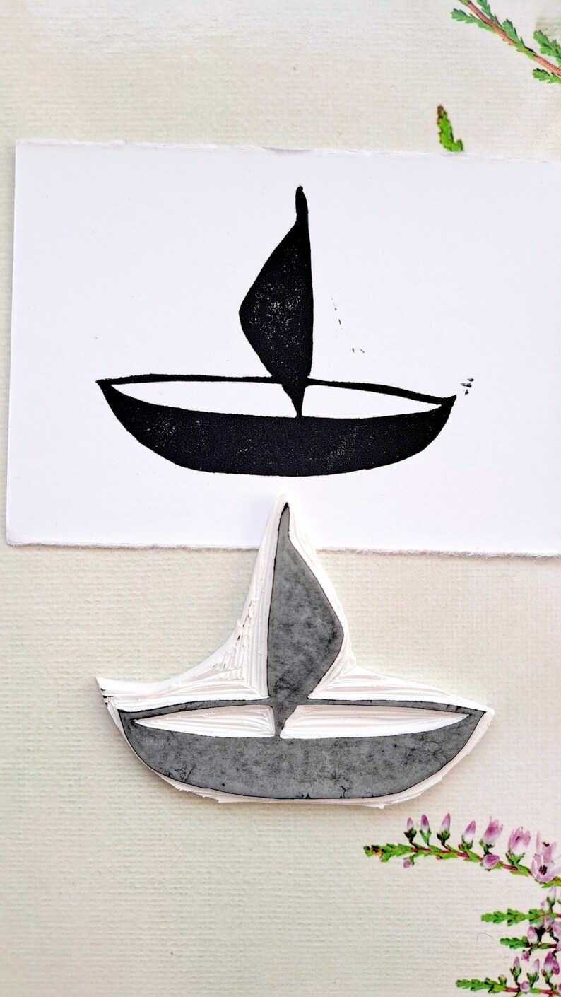 Stamp Boat Ship Rubber Stamp for Bulletjournal Cardmaking Artistic ...