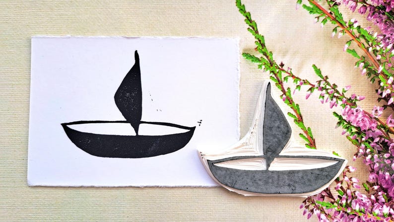 Stamp Boat Ship Rubber Stamp for Bulletjournal Cardmaking Artistic ...