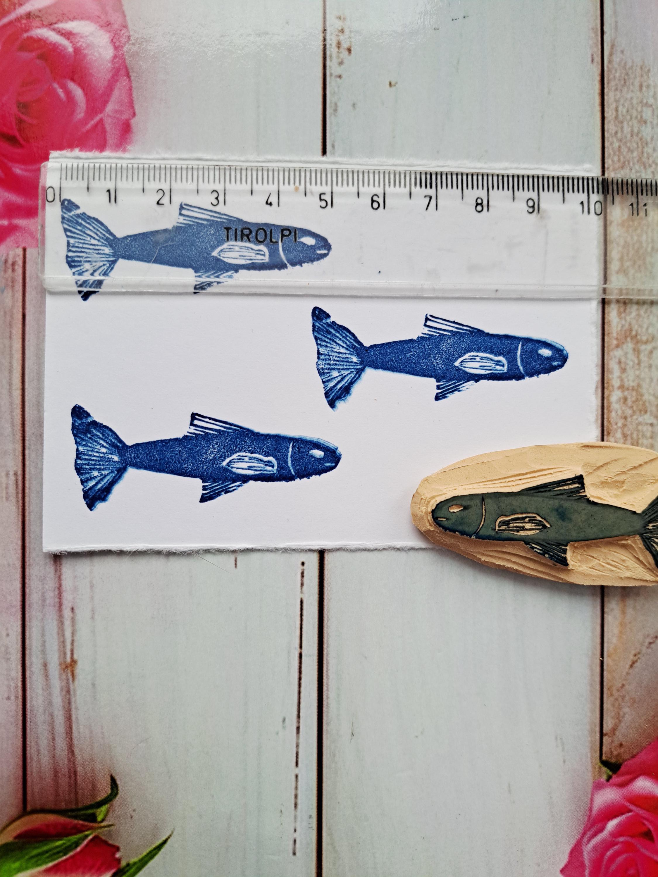 Sardine Stamp, Nautical Fish Art for Scrapbooking, Journaling ...