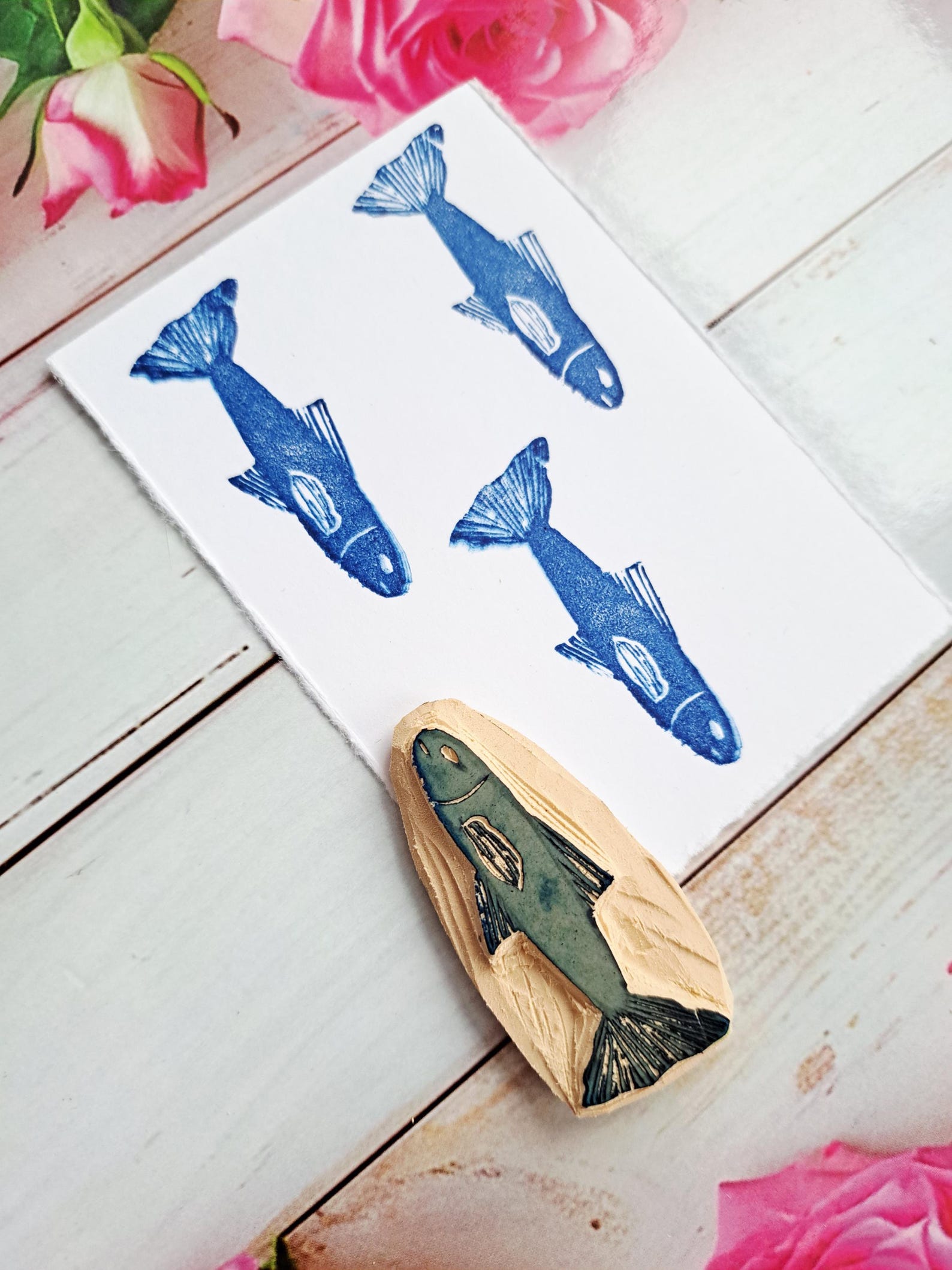 Sardine Stamp, Nautical Fish Art for Scrapbooking, Journaling ...