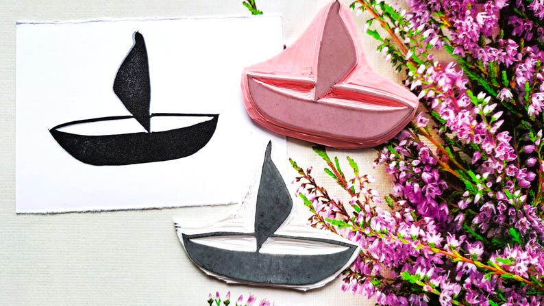 Stamp Boat Ship Rubber Stamp for Bulletjournal Cardmaking Artistic ...