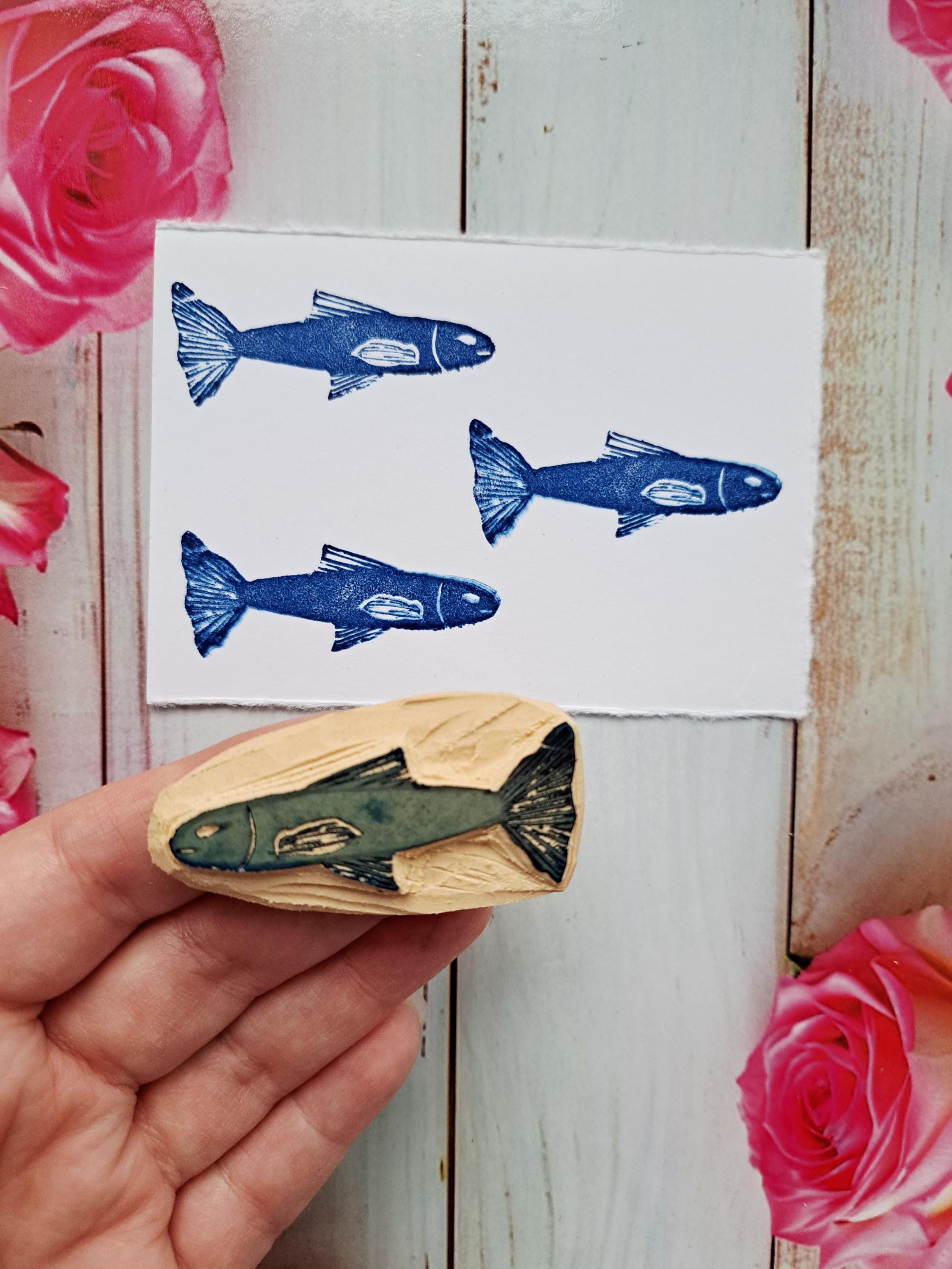 Sardine Stamp, Nautical Fish Art for Scrapbooking, Journaling ...