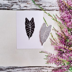 Leaf Stamp Handmade Rubber Stamp for Artist Plant Stamp for Notebook ...