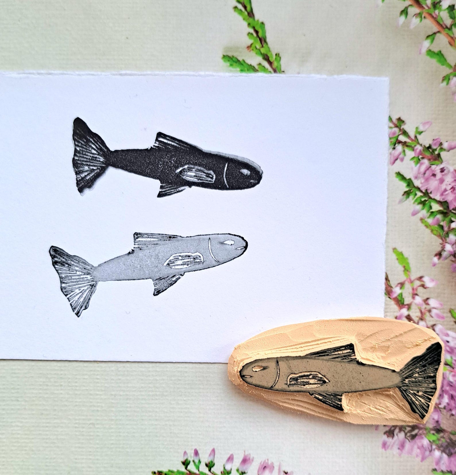 Sardine Stamp, Nautical Fish Art for Scrapbooking, Journaling ...